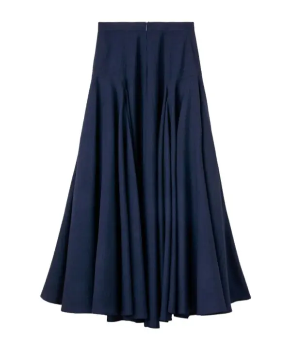 Loro Piana Flavia Wool Skirt With Ruffled Details