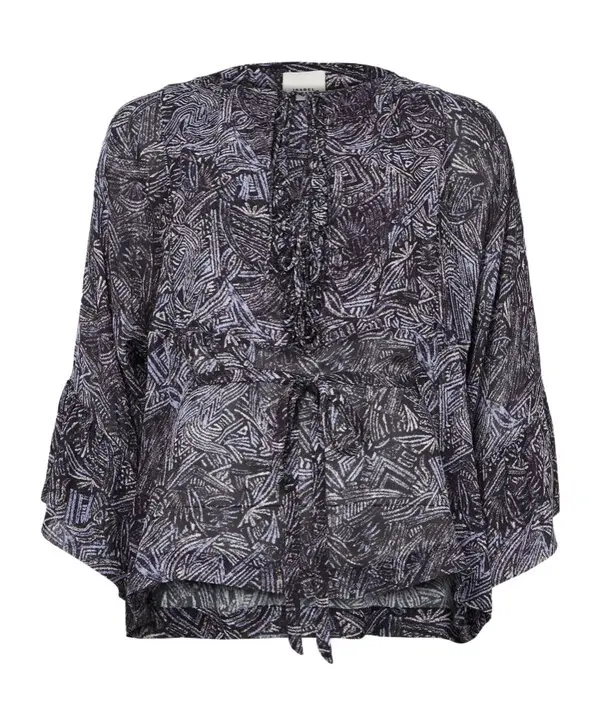 Isabel Marant Étoile Tekia Printed Blouse - Black
