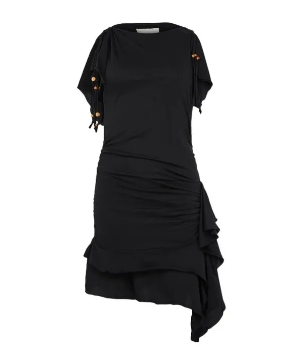 Isabel Marant Étoile Janick Ruffled Mini Dress - Black