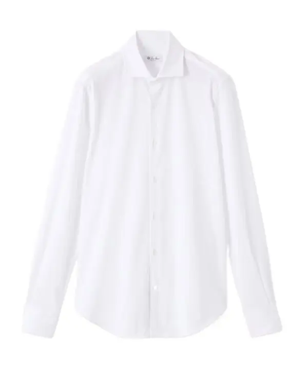Loro Piana Collared Long-sleeved Shirt - White