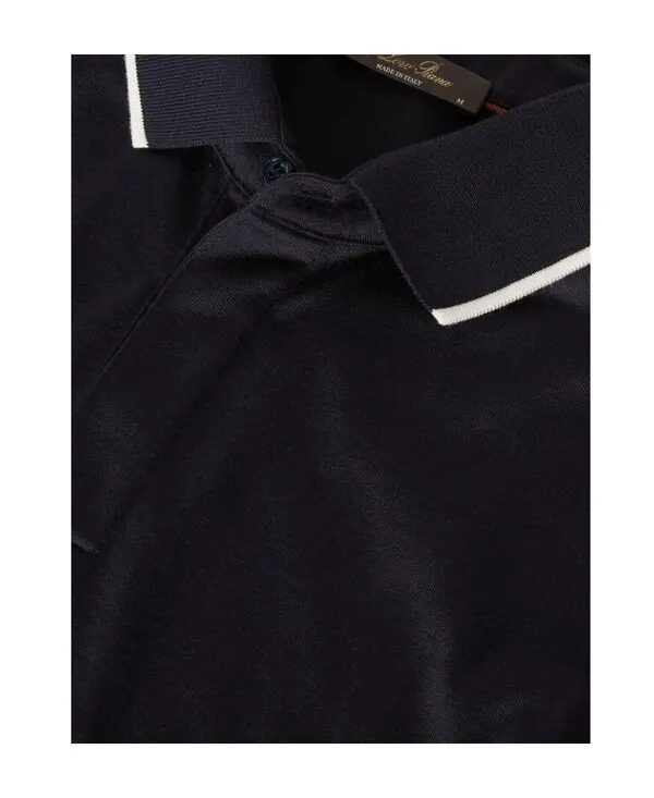 Loro Piana Freshly Cut Wool Knitted Polo Shirt
