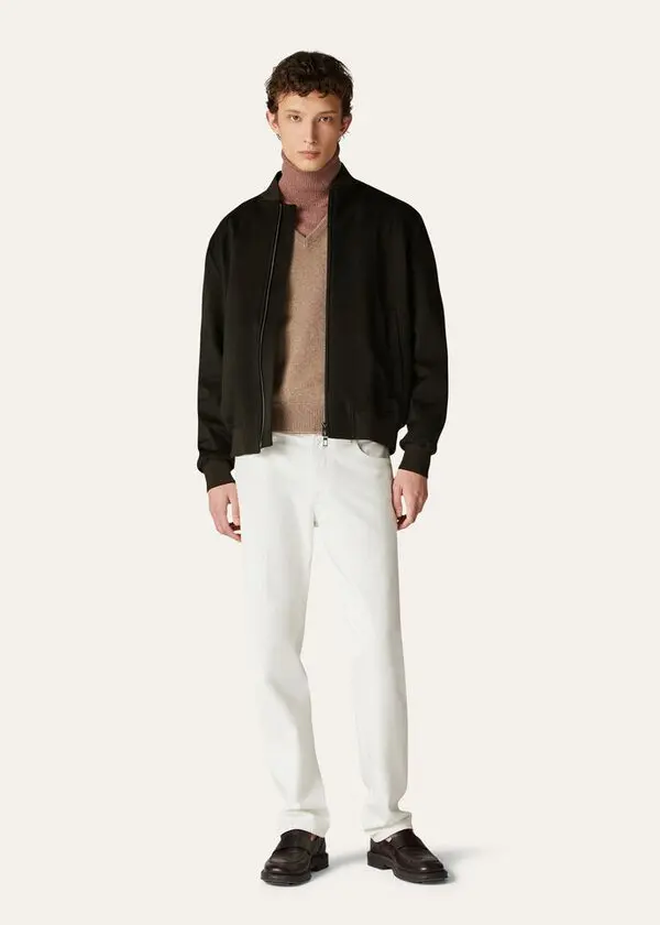 Loro Piana V-neck Cashmere Long-sleeved Sweater