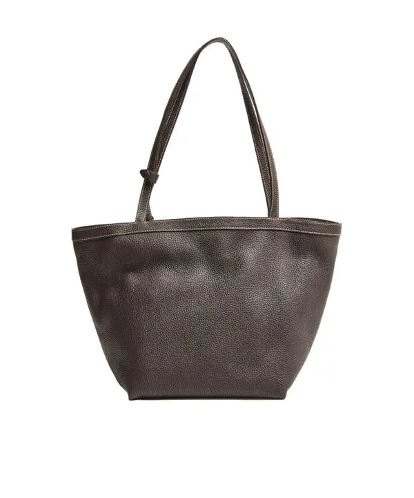 THE ROW Park Tote Three Stitch Bag - Black