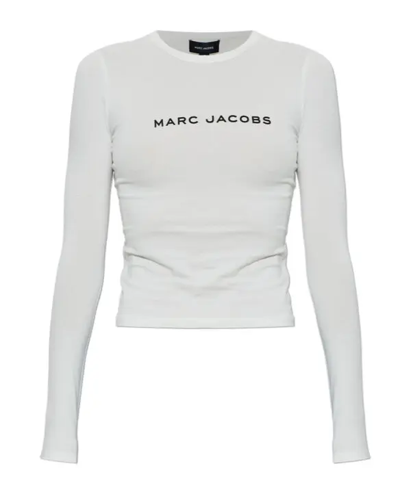 Marc Jacobs Logo Printed Long Sleeved T-shirt