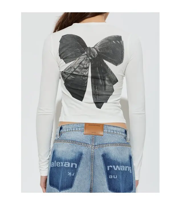 Marc Jacobs Logo Printed Long Sleeved T-shirt
