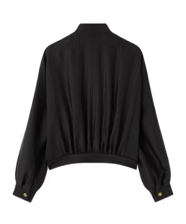 Loro Piana Lillian Jacket With Striped Pattern And Metal Button Details