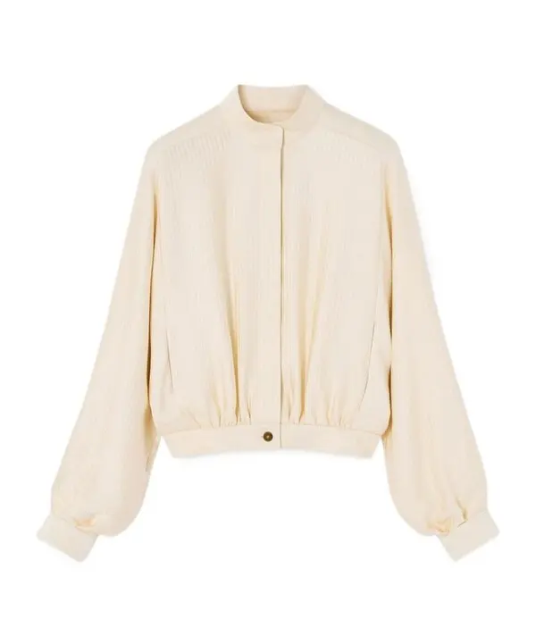 Loro Piana Lillian Jacket Striped Silk