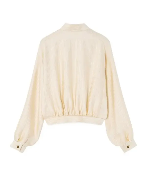 Loro Piana Lillian Jacket Striped Silk