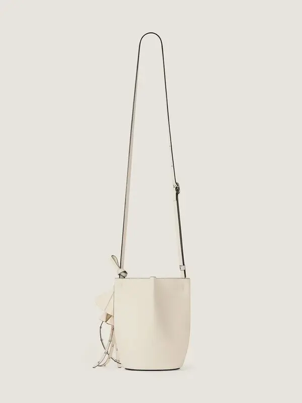 Givenchy Nano Snap Bucket Bag In Grained Leather
