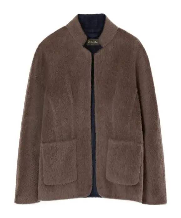 Loro Piana Irvin Jacket With Stand Collar And Patch Pockets