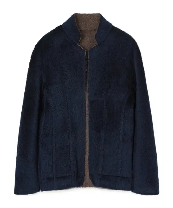 Loro Piana Irvin Jacket With Stand Collar And Patch Pockets