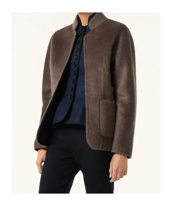 Loro Piana Irvin Jacket With Stand Collar And Patch Pockets