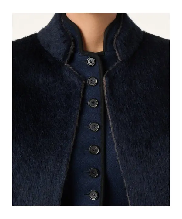 Loro Piana Irvin Jacket With Stand Collar And Patch Pockets