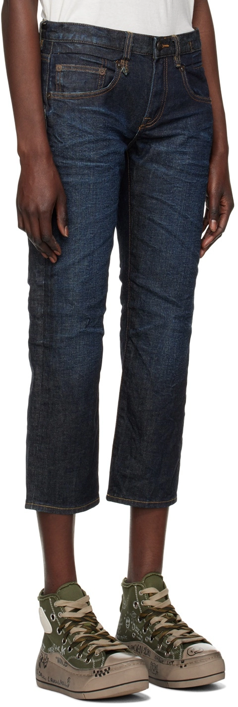 R13 Cropped Straight Jeans
