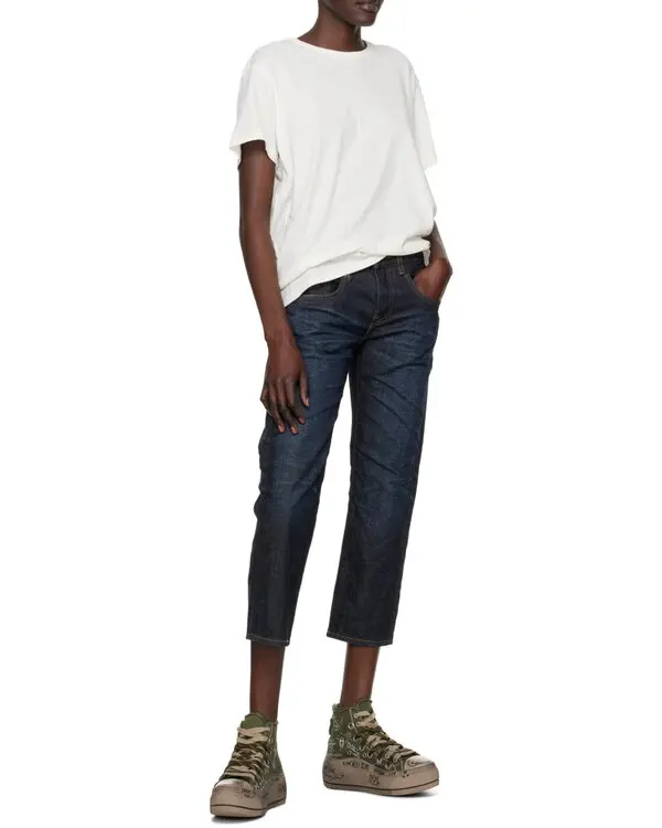 R13 Cropped Straight Jeans