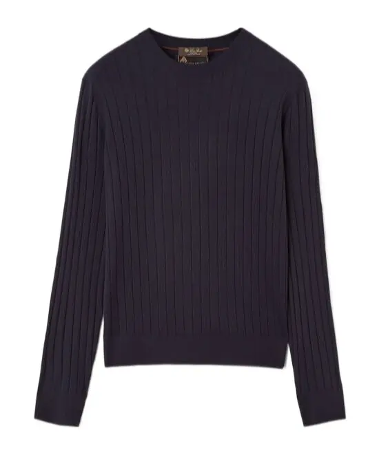 Loro Piana Iconic Crewneck - Navy Blue