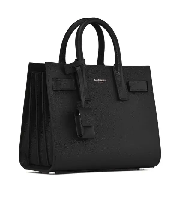 Saint Laurent Sac De Jour Nano Handbag In Embossed Leather