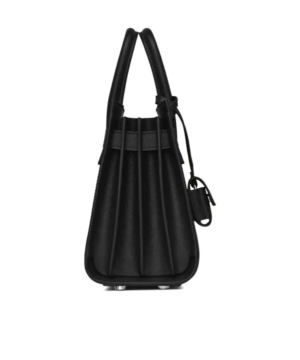 Saint Laurent Sac De Jour Nano Handbag In Embossed Leather