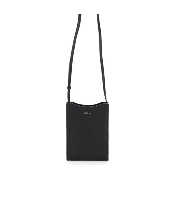 A.p.c. Jamie Logo Embossed Neck Pouch - Black