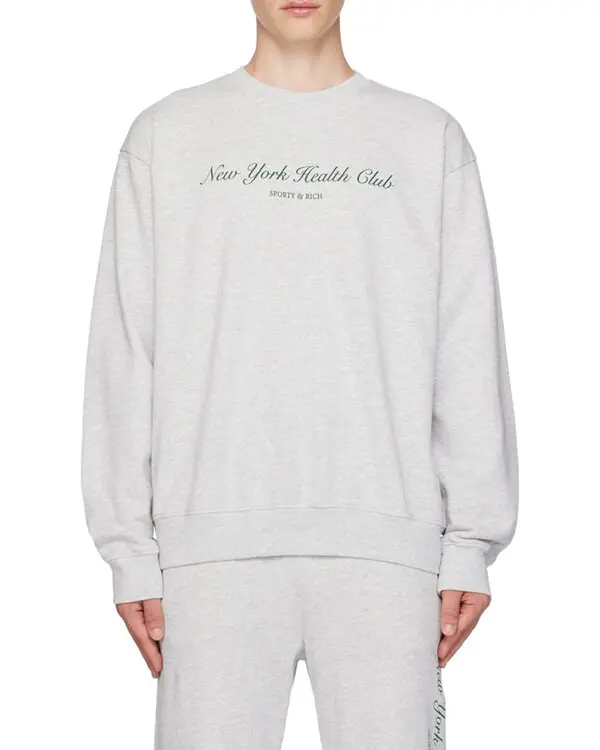 SPORTY  RICH Sporty & Rich Logo Print Sweatshirt