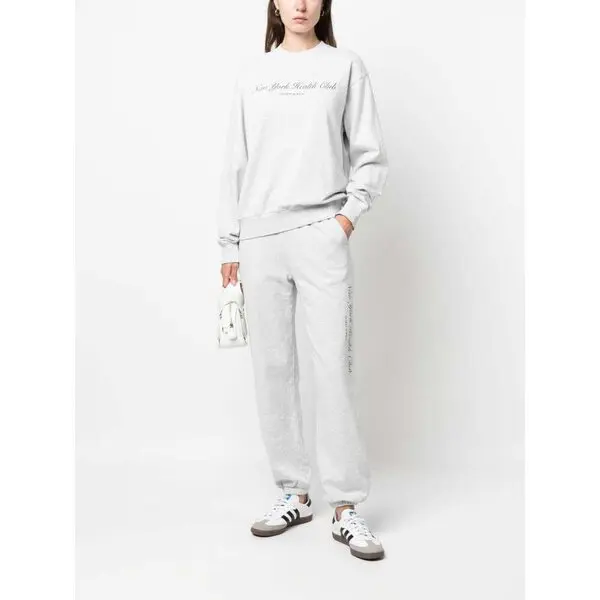 SPORTY  RICH Sporty & Rich Logo Print Sweatshirt