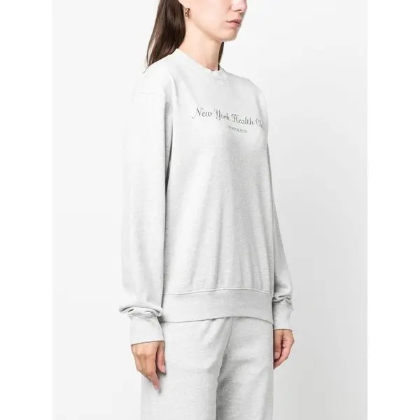SPORTY  RICH Sporty & Rich Logo Print Sweatshirt