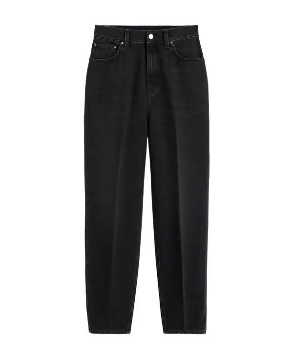 TOTEME Faded Effect Tapered-leg Jeans - Black