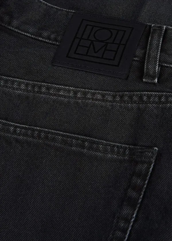 TOTEME Faded Effect Tapered-leg Jeans