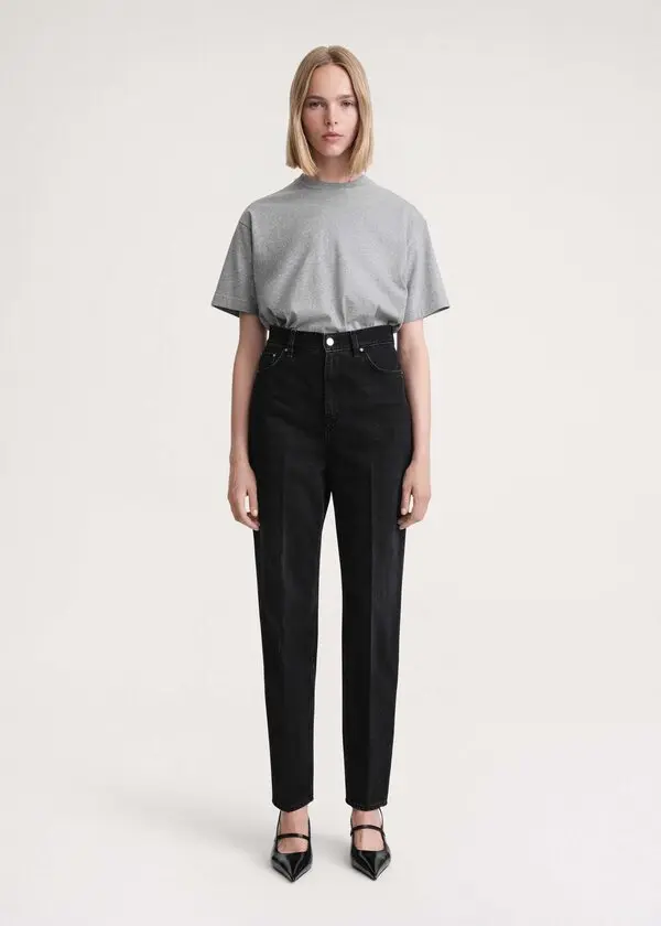 TOTEME Faded Effect Tapered-leg Jeans