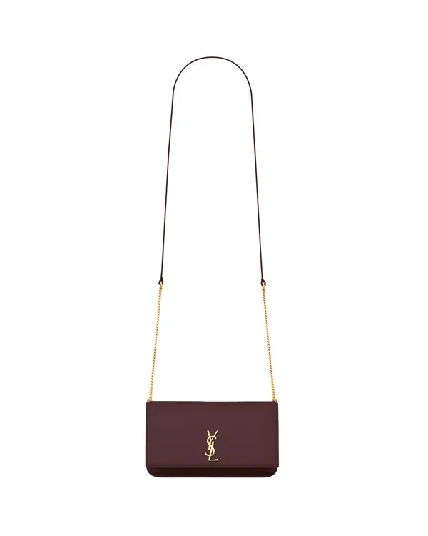 Saint Laurent Flap Shoulder Bag - Cabernet Red
