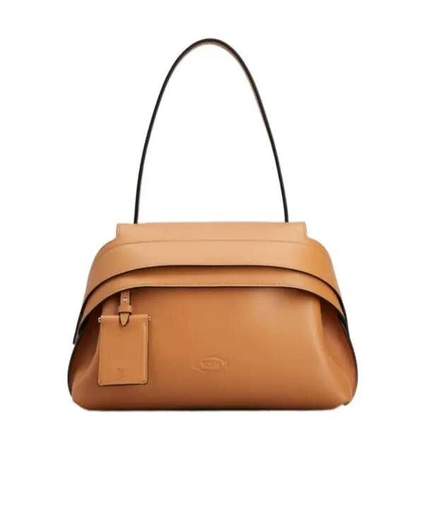 TOD'S Wave Bag In Lether Small - Brown