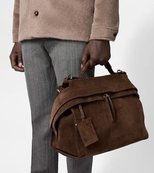 TOD'S Large Wave Suede Bag