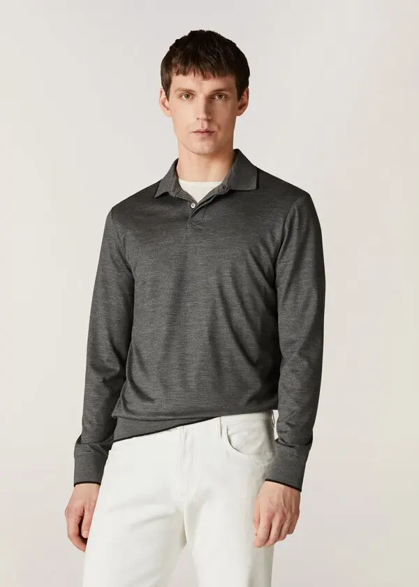 Loro Piana Lapel Long-sleeved Wool Sweater