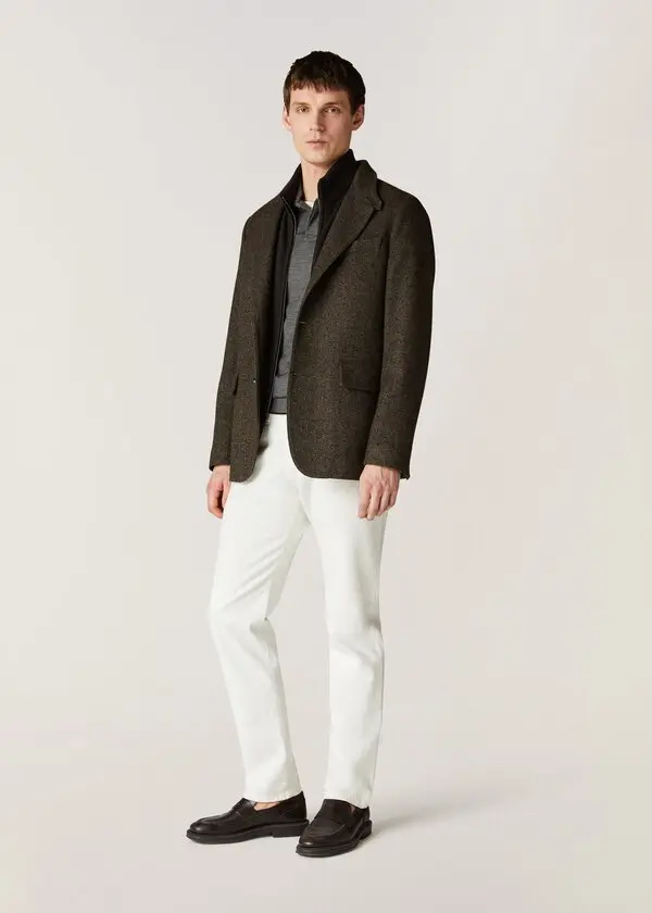 Loro Piana Lapel Long-sleeved Wool Sweater