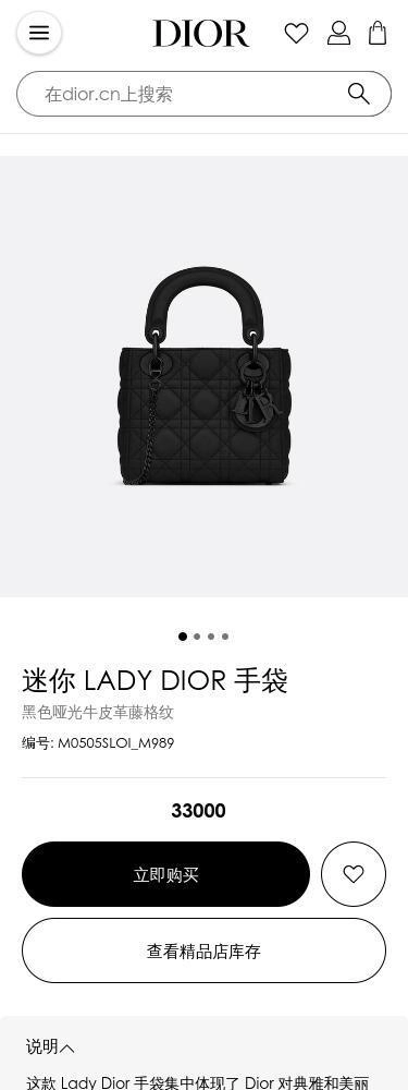 Dior Mini Lady Bag