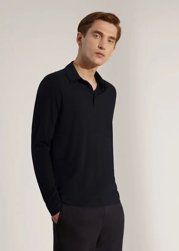 Loro Piana Long-sleeved Polo Shirt