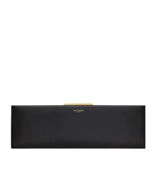 Saint Laurent Midnight Large Clutch Bag - Black