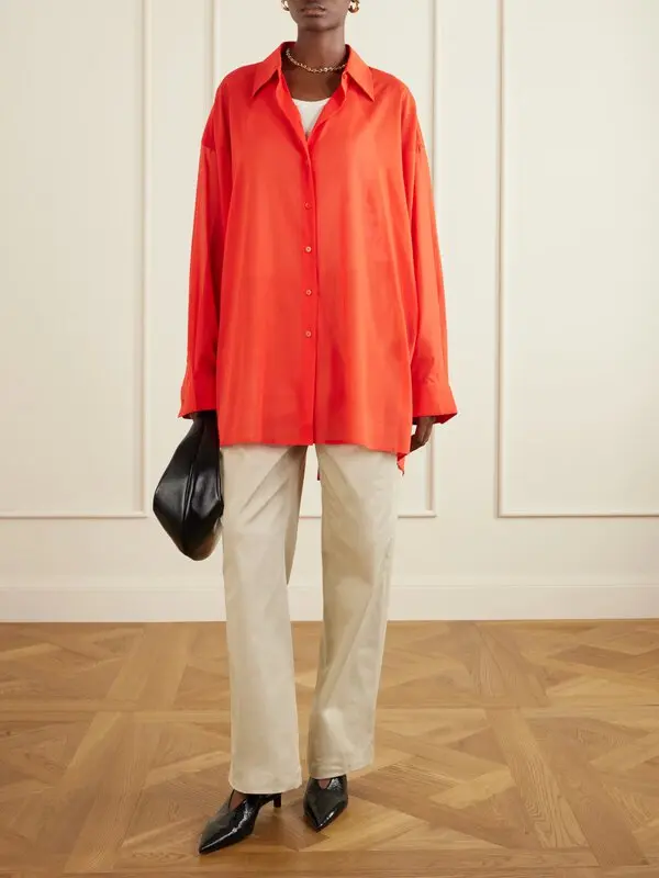 THE FRANKIE SHOP Melia Shirt - Orange