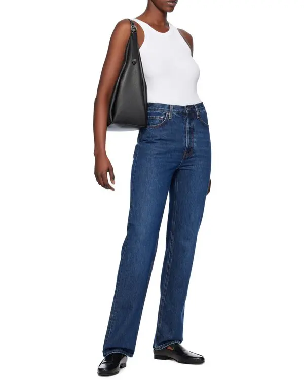 TOTEME Classic Cut Logo Patch Jeans