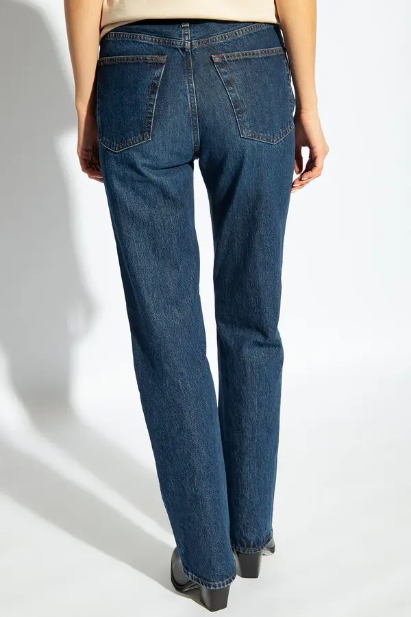 TOTEME Classic Cut Logo Patch Jeans