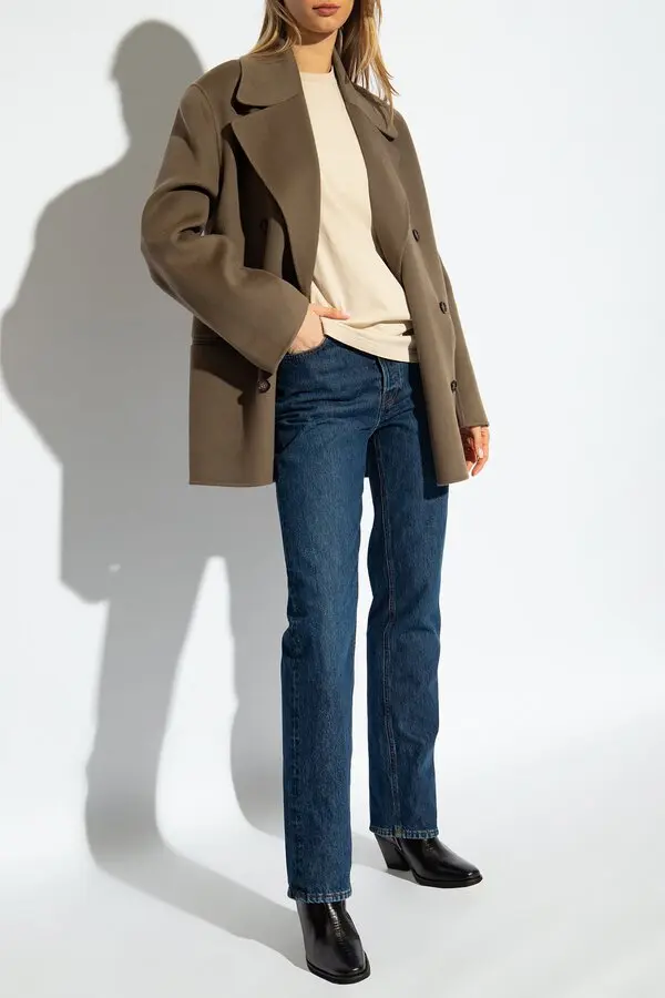 TOTEME Classic Cut Logo Patch Jeans