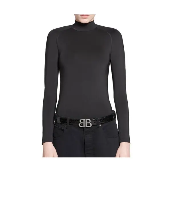 Balenciaga Monaco Logo Plaque Belt
