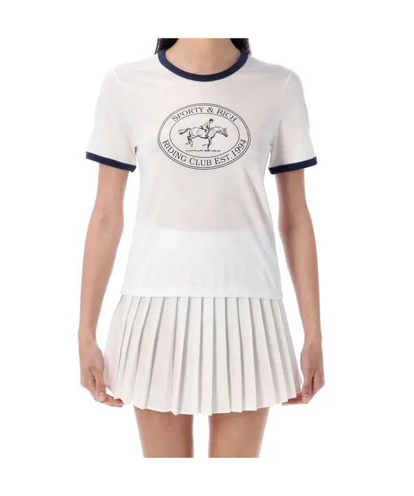SPORTY  RICH Sporty & Rich Riding Club Ringer Tee