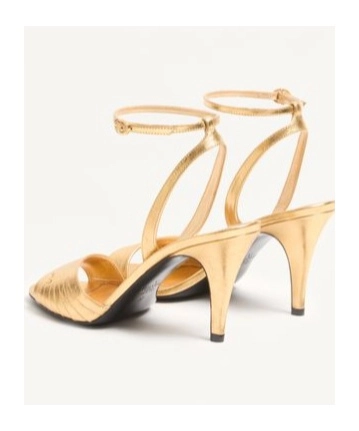 Valentino Garavani Ladycrush Sandal In Laminated Calfskin 85mm