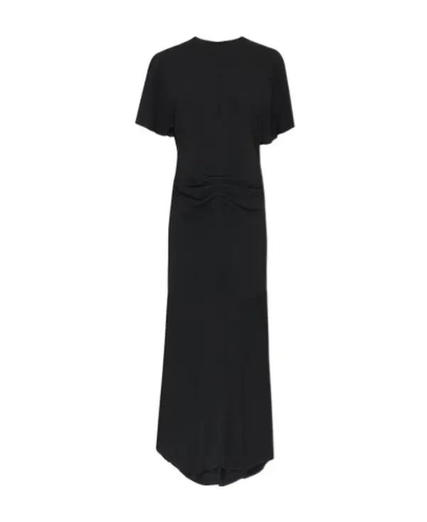 Victoria Beckham Round Collar Zipper Dress - Black