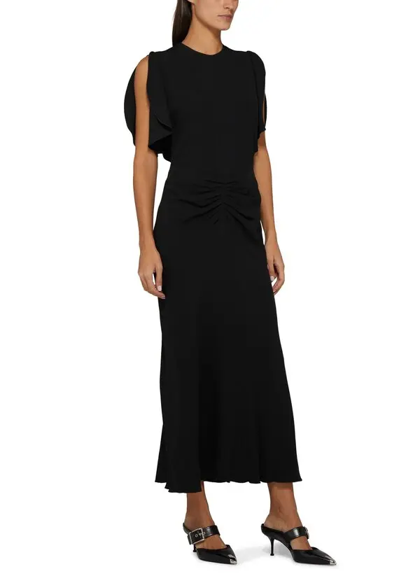 Victoria Beckham Round Collar Zipper Dress