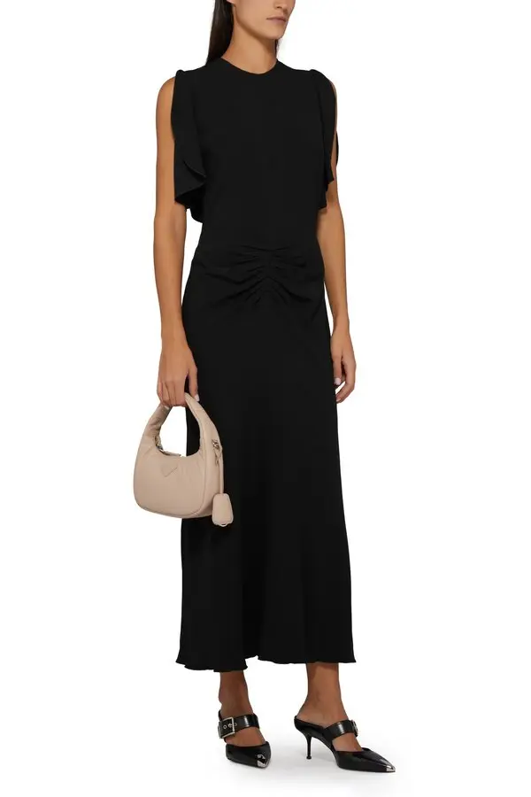Victoria Beckham Round Collar Zipper Dress