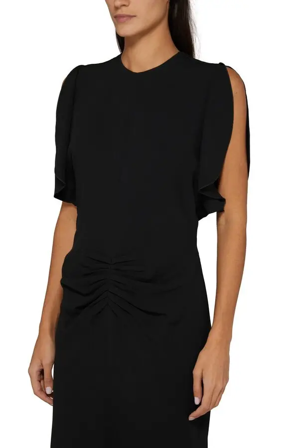 Victoria Beckham Round Collar Zipper Dress