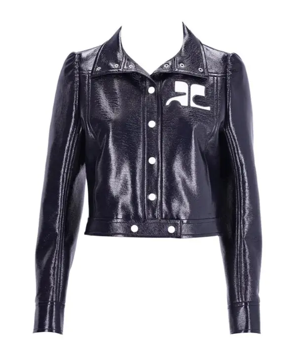 COURREGES Long-sleeved Casual Jacket - Black