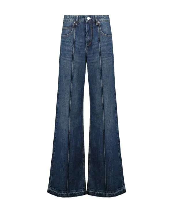 Isabel Marant Étoile Noldy Logo-patch Jeans - Blue